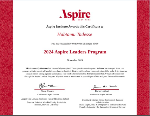 Habtamu A. Tadesse – Engineer, Trainer & Mentor